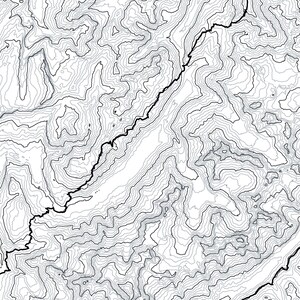 Tour Du Mont Blanc Trail Topographic Map Poster, TMB Trail Hiking, Mont ...