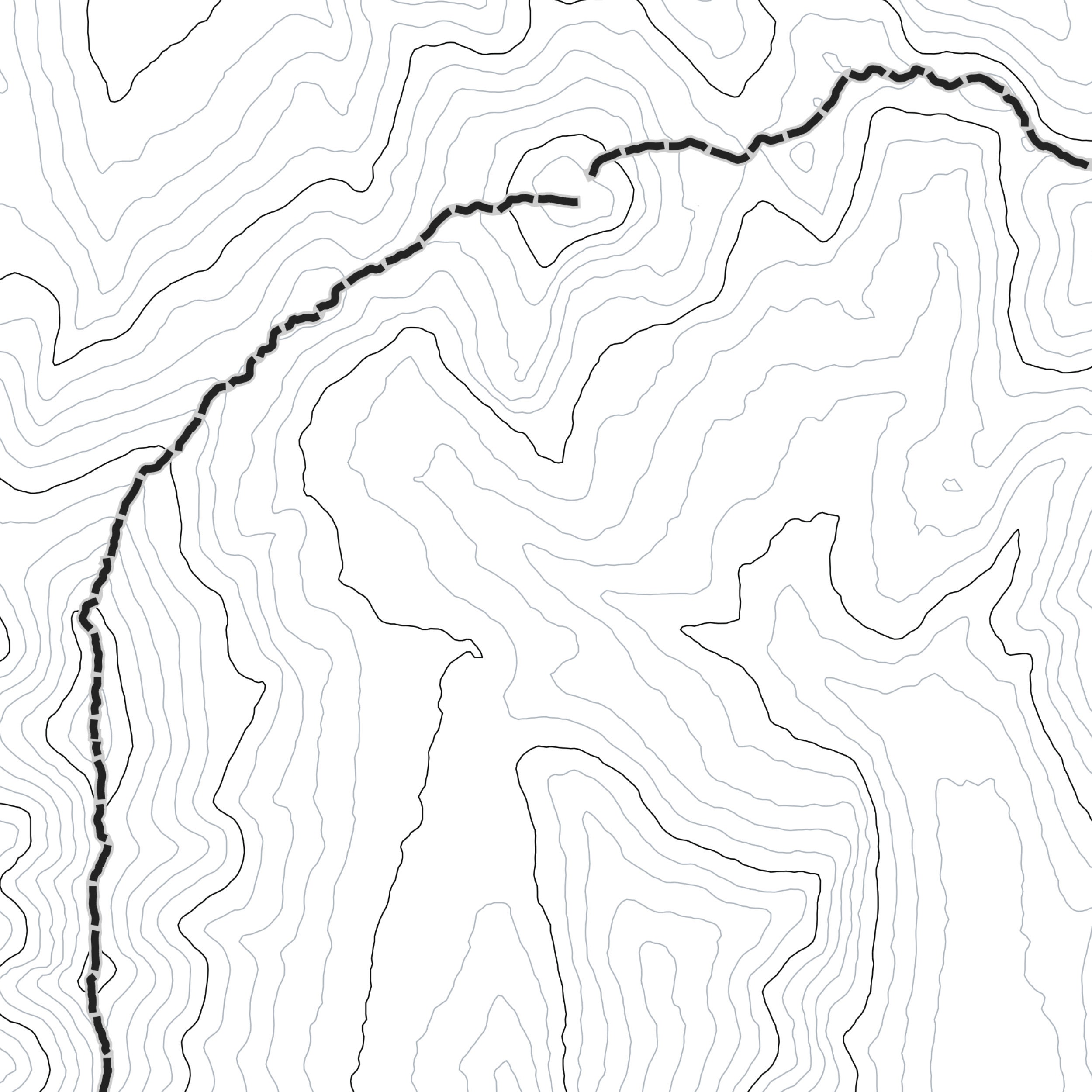 Pemi Loop Trail Topographic Map Poster, Pemigewasset Wilderness Trail ...