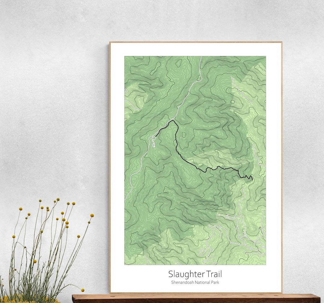 Slaughter Trail Topographic Map, Shenandoah National Park Virginia ...