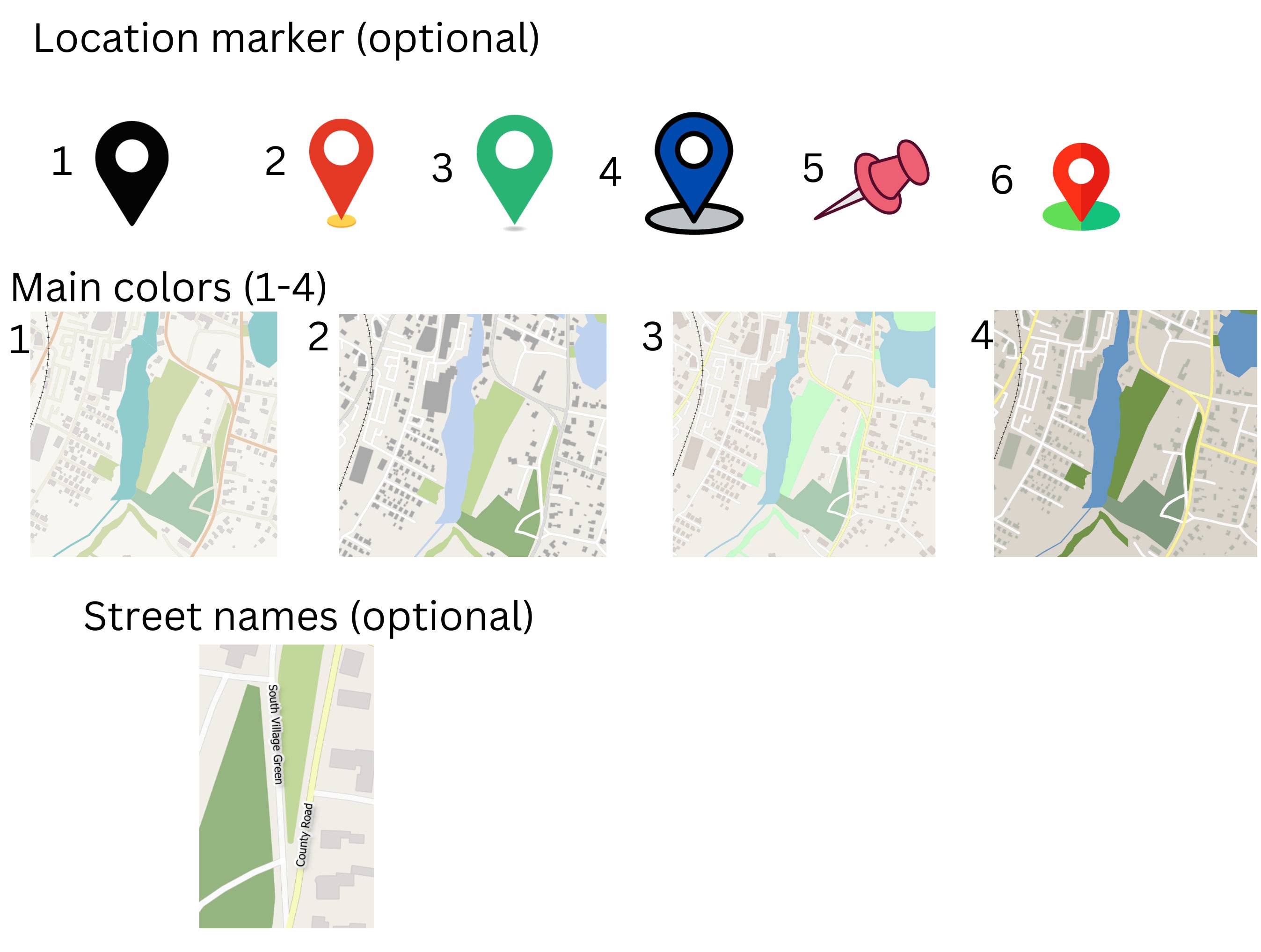 Custom City or Trail Map, Any Location Map Poster, Unique Personalized ...