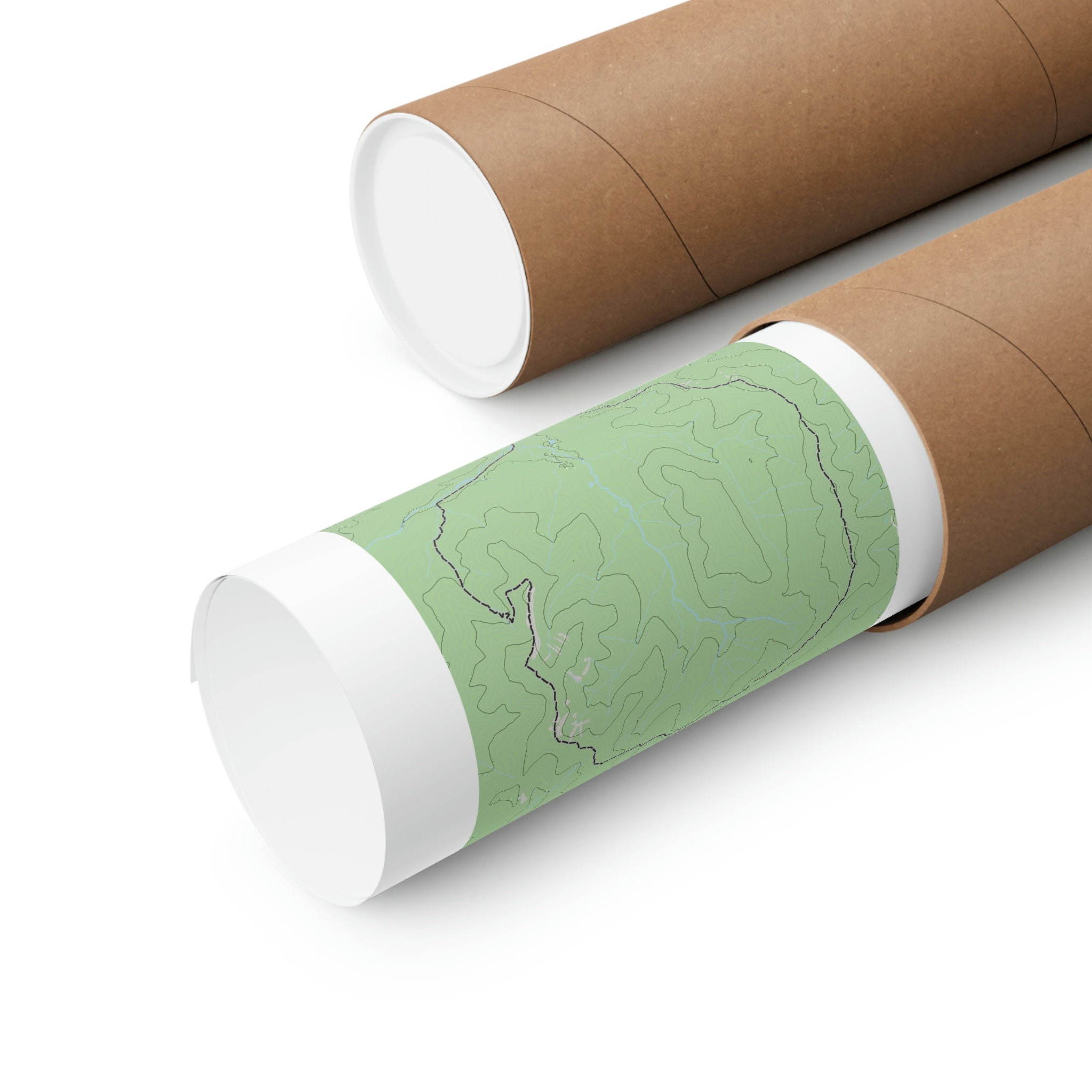 Pemi Loop Trail Topographic Map Poster, Pemigewasset Wilderness Trail ...