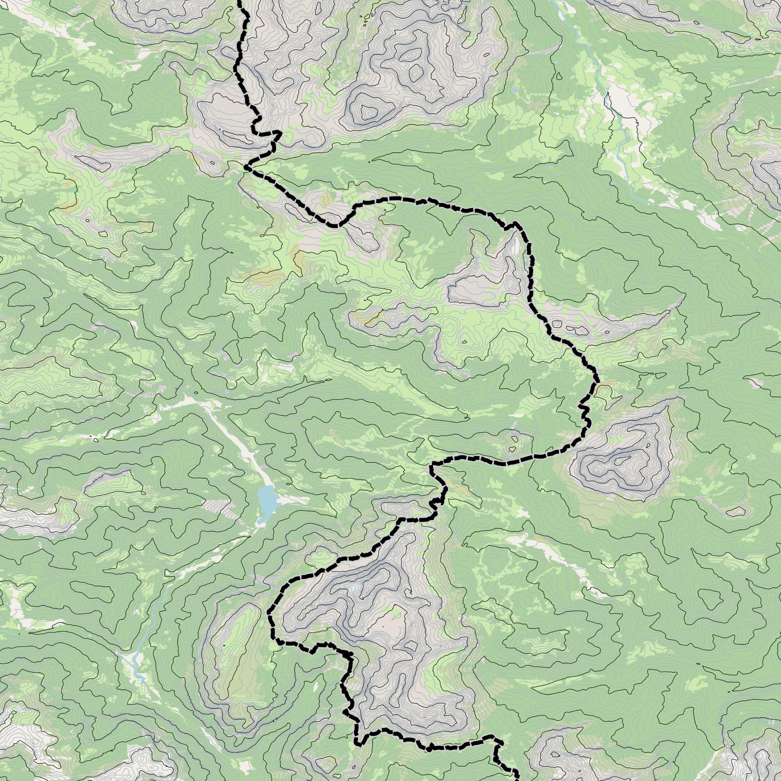 Alta via 1 Dolomites Map Poster Italy South Tyrol Trail - Etsy