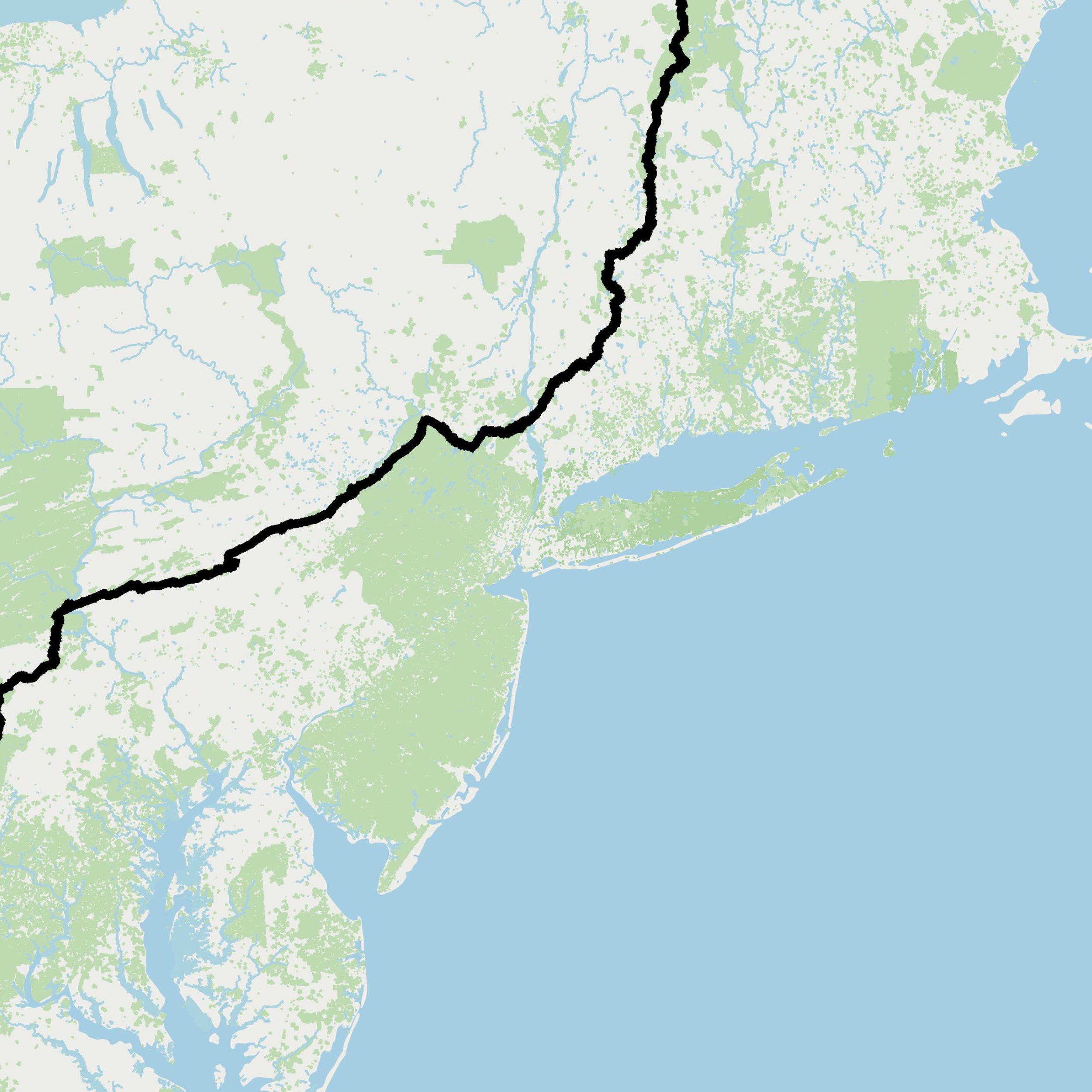 The Appalachian Trail Map Poster, United States Trail Hiking, AT Poster ...