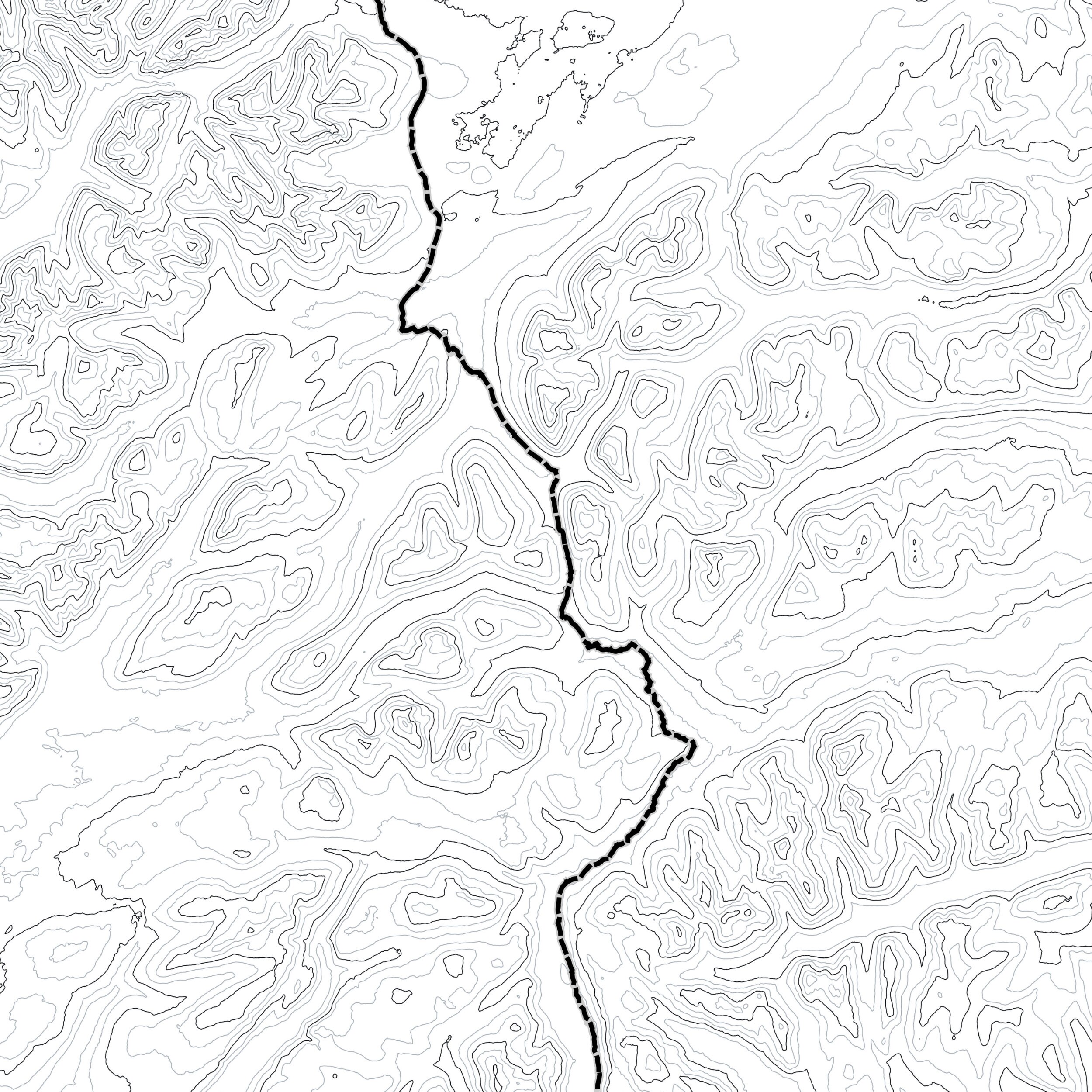 West Highland Way Trail Topographic Map Poster, West Dunbartonshire ...