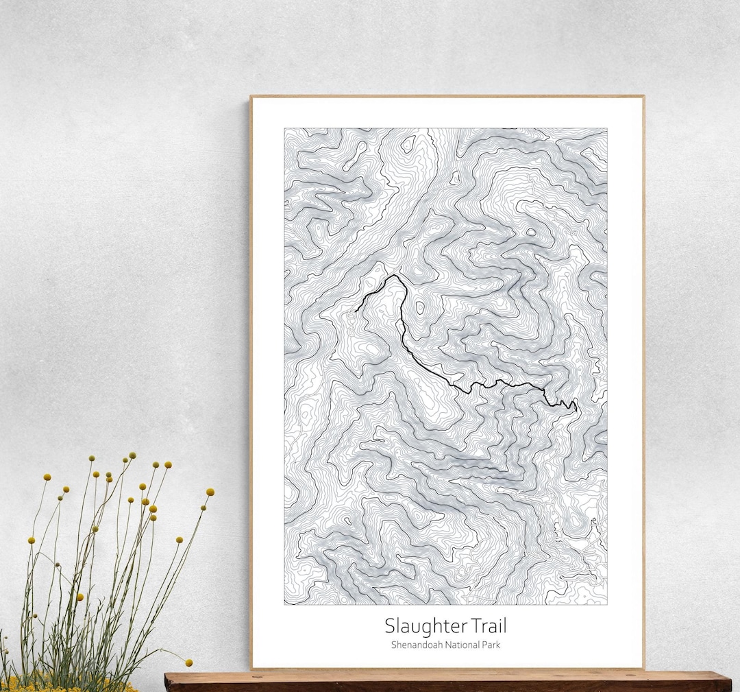 Slaughter Trail Topographic Map, Shenandoah National Park Virginia ...