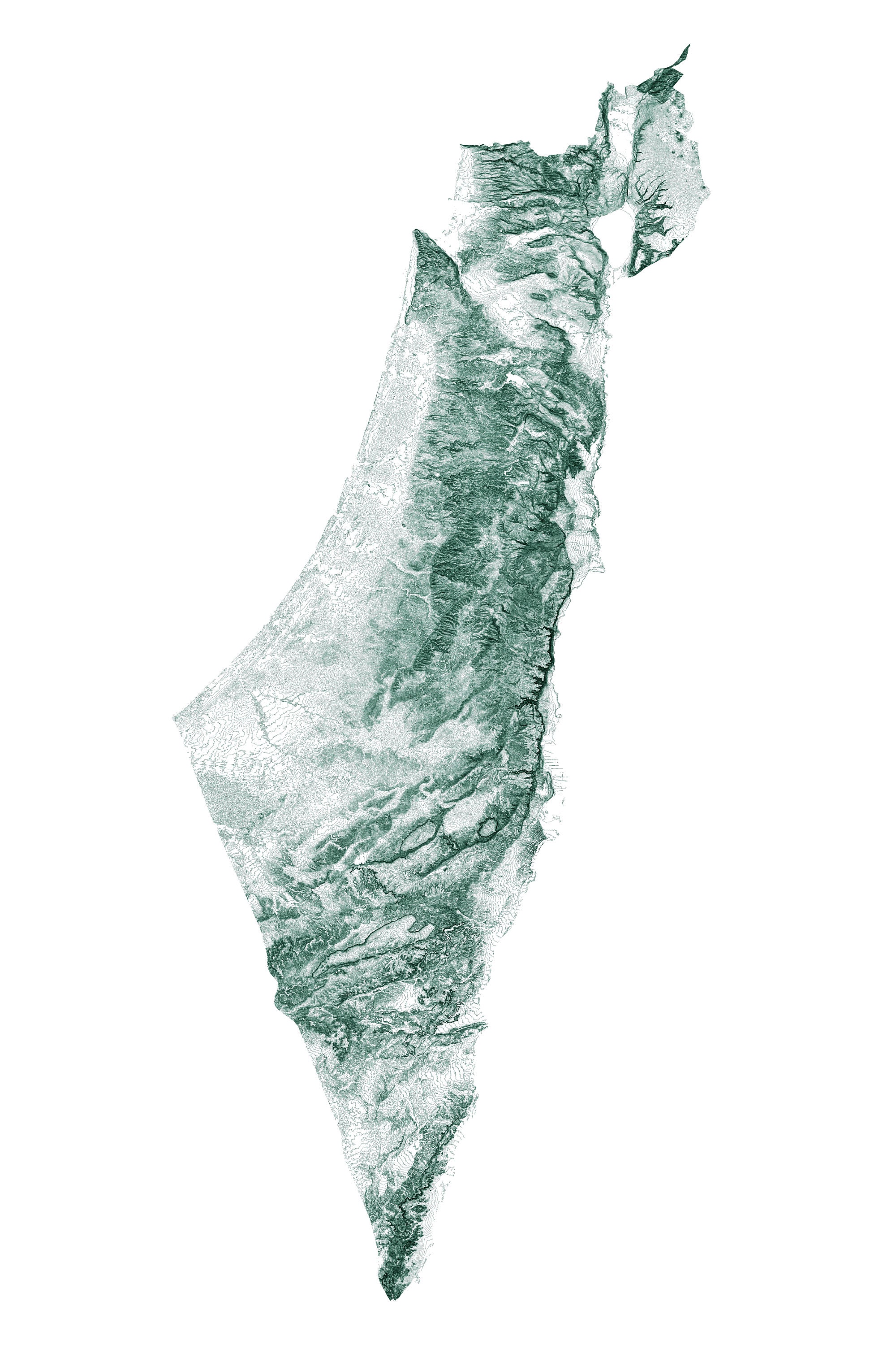 Israel Topographic Map Poster, Jewish Map Art Poster, Jerusalem Jewish, Country Map Art, Wall ...