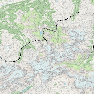 Custom Trail Map, Any Location Topographic Poster, Unique Gift for ...