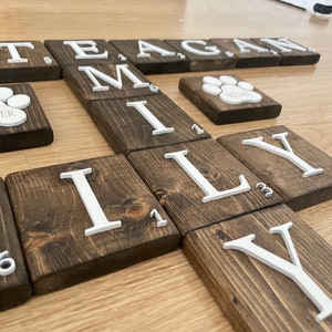 3D Hand Made Custom Name Tiles Wall Decor Cute Trendy Family Gifts - Etsy
