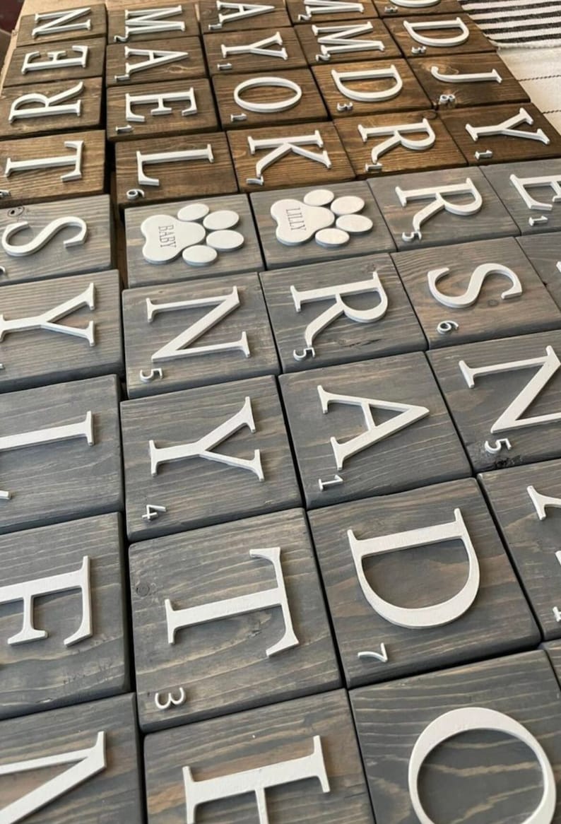 3D Hand Made Custom Name Tiles Wall Decor Cute Trendy Family Gifts - Etsy