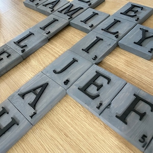 3D Hand Made Custom Scrabble Name Tiles Wall Decor Cute Trendy Family ...