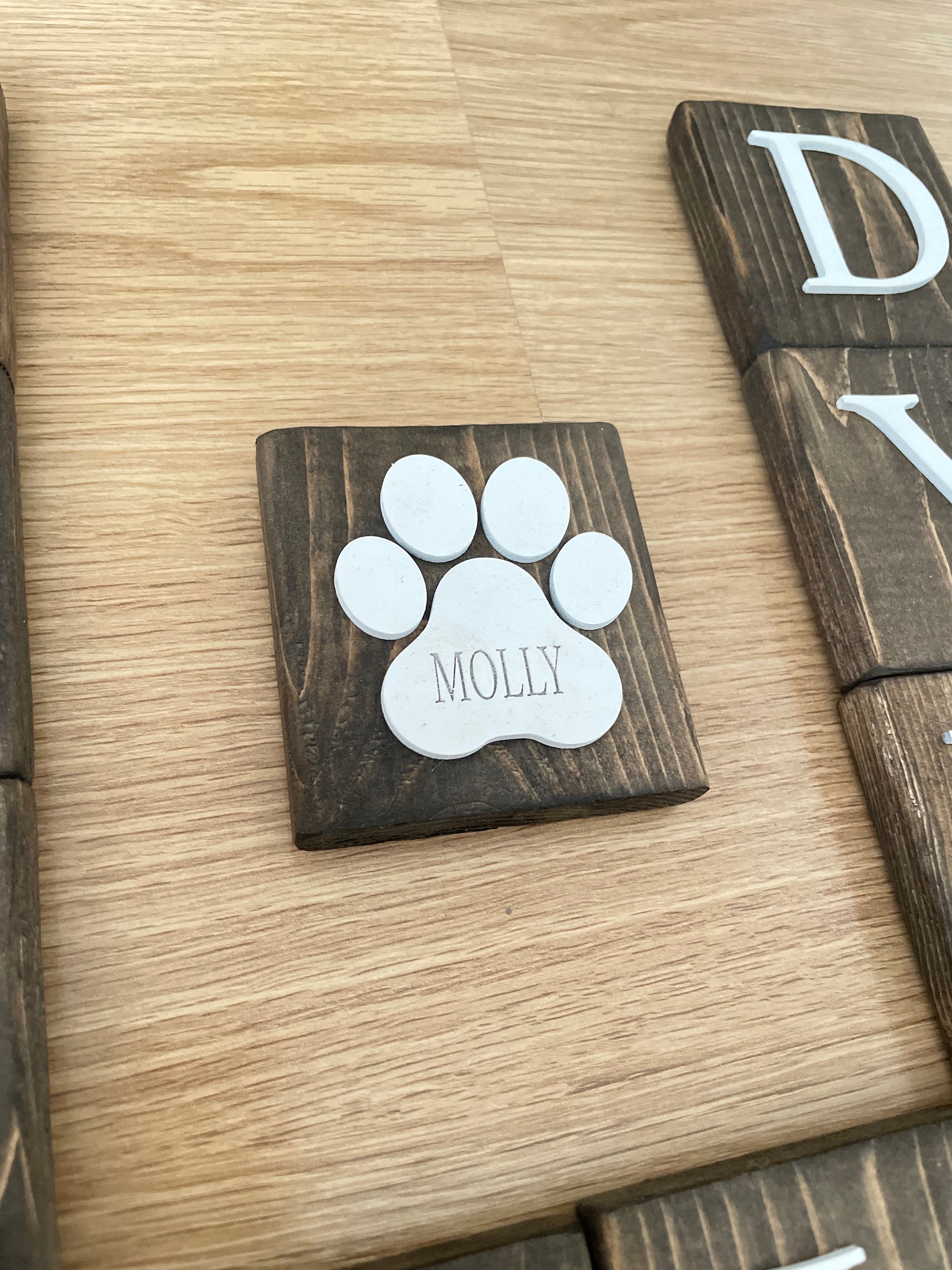 3D Hand Made Custom Name Tiles Wall Decor Cute Trendy Family Gifts - Etsy
