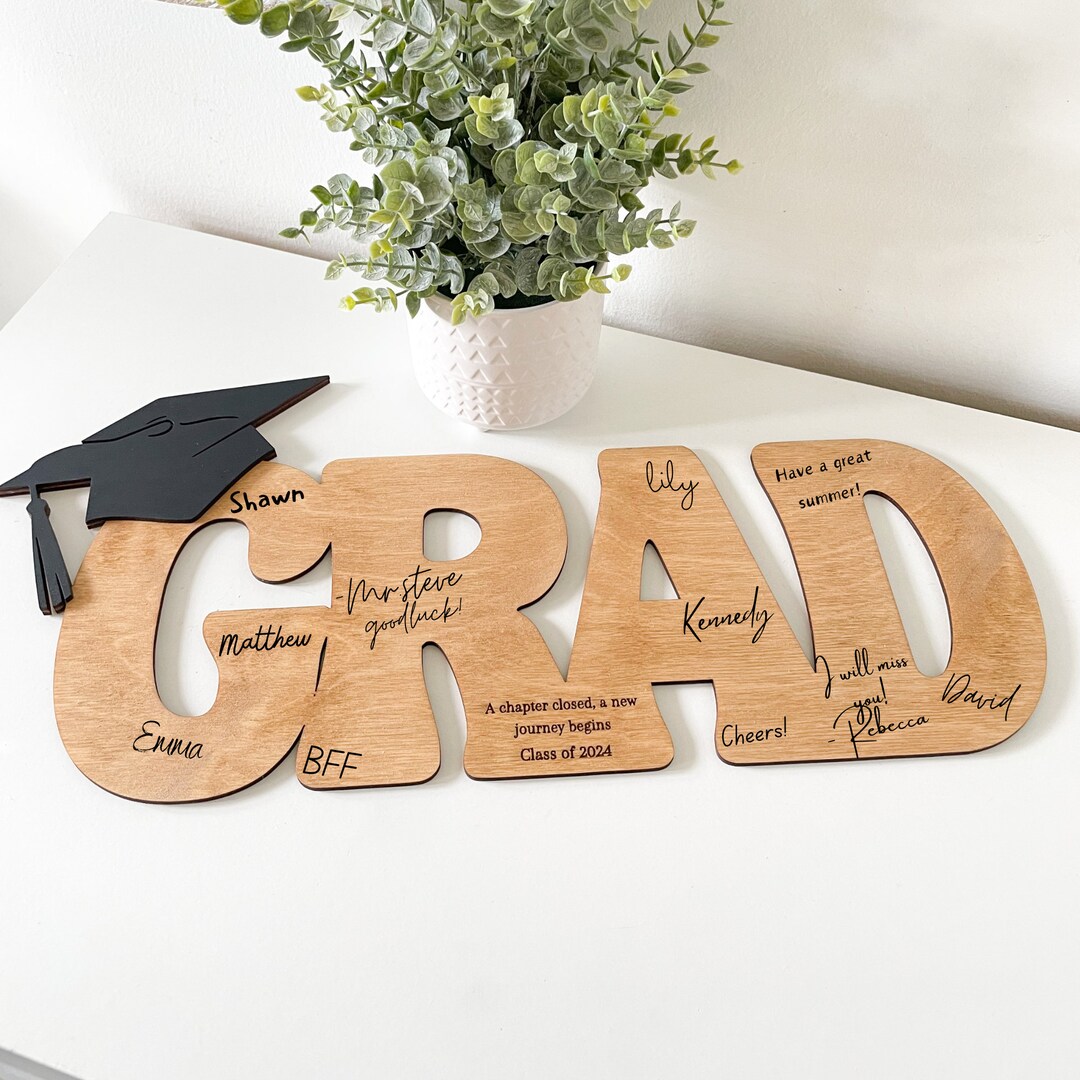 Graduation Signature Sign Wooden Sign Inspirational Quote Sign ...