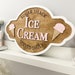 Ice Cream Wooden Sign Decor | Candy Treat Table Decor | Birthday Decor ...