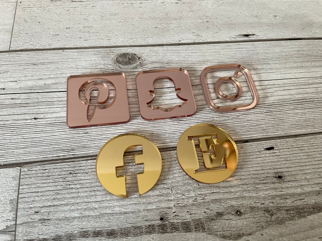 Social Media Signs Acrylic Social Media Laser Cut Signs Lets Get Social ...