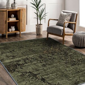 Luxury Green Area Rug, Multi Size, Ethnic Style Rugs for Living Room ...