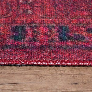 Turkish Red Rug, Living Room and Bedroom Rug, Multi Size, Simple Design ...