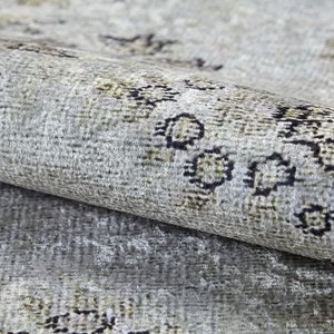 Olive Green Carpet Vintage Pattern Green Rug, Turkish Rug Kilim ...