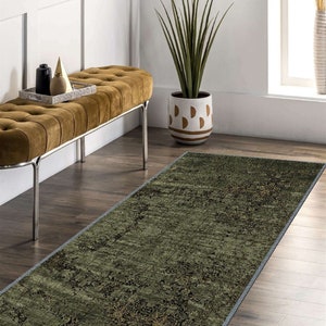 Luxury Green Area Rug, Multi Size, Ethnic Style Rugs for Living Room ...