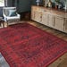 Turkish Red Rug, Oriental Rug for Home Living Room, Ethnic Rug, Area ...