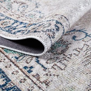 Blue Beige Vintage Style Rug, Vintage Style Kilim, Ethnic Style Rug ...