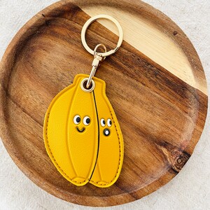 PU Leather Fruit Air Tag Key Ring-cute Key Fob Holder-key Pocket-car ...