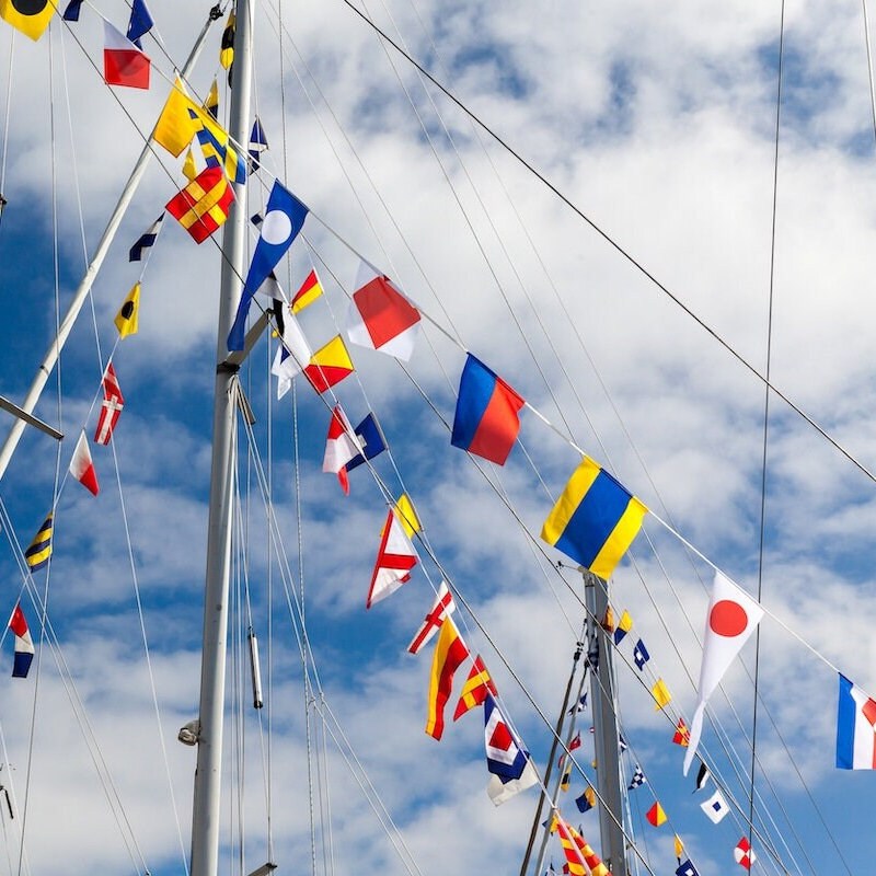 Nautical Flag SET of West Africa & South Atlantic Islands, Maritime ...