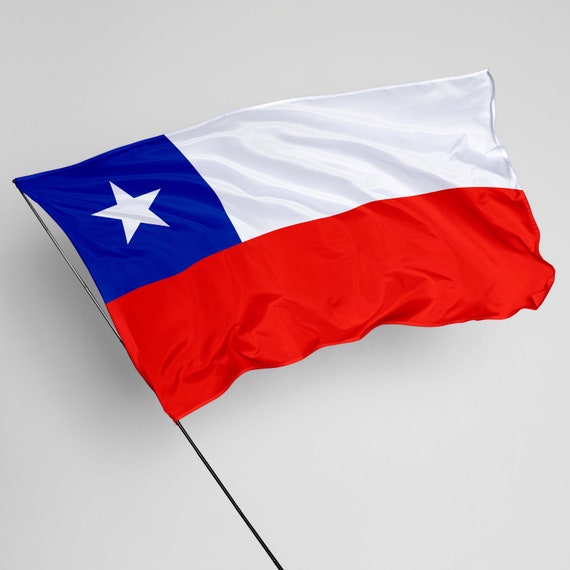 Bandera de Chile / Bandera de Chile / Bandera Nacional de - Etsy México