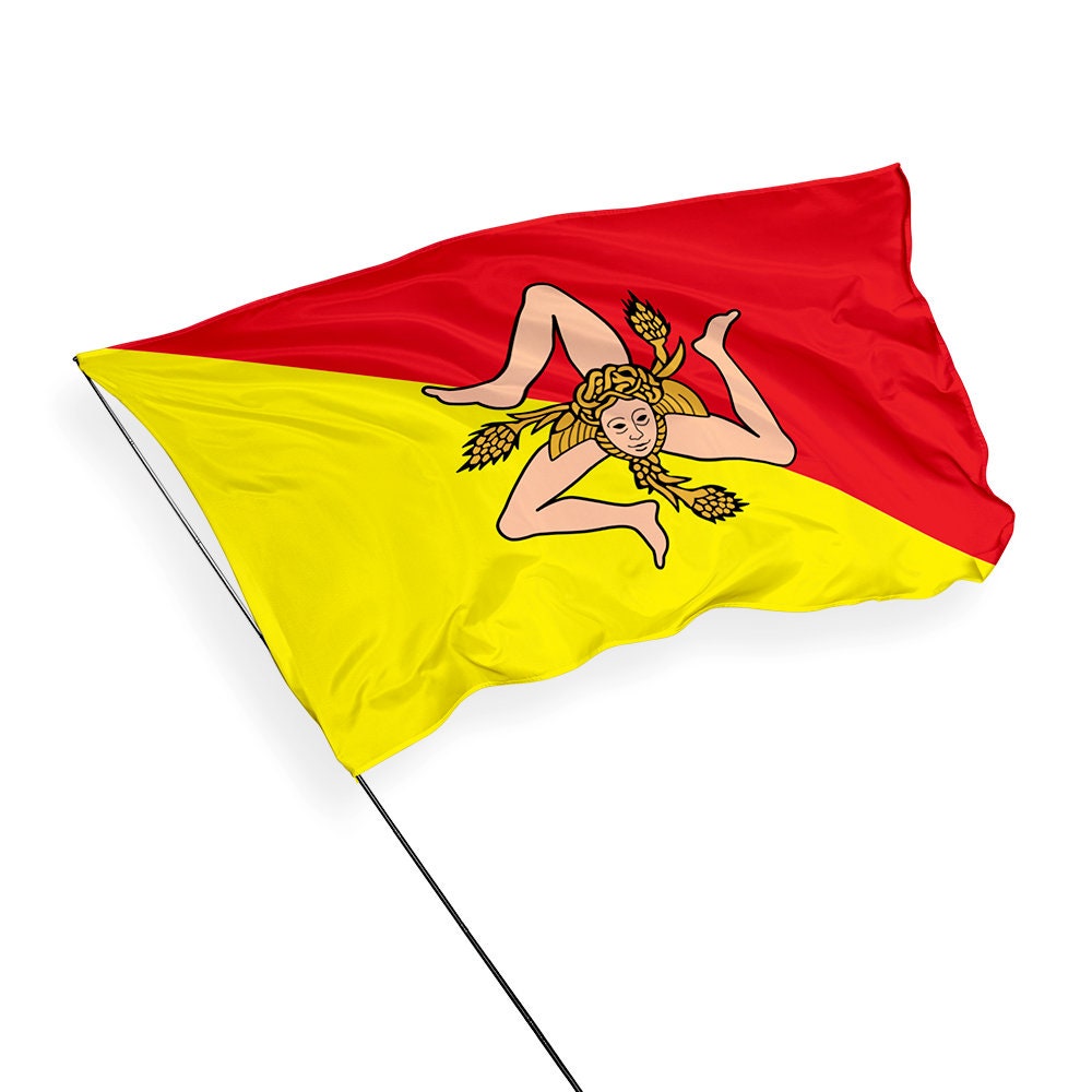 National Flags of European Islands: Crete, Sicily, Sardinia, Corsica ...