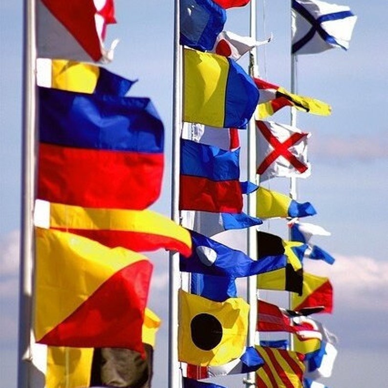 Nautical Flag SET of North Pacific Ocean Islands, Maritime Signal Code ...