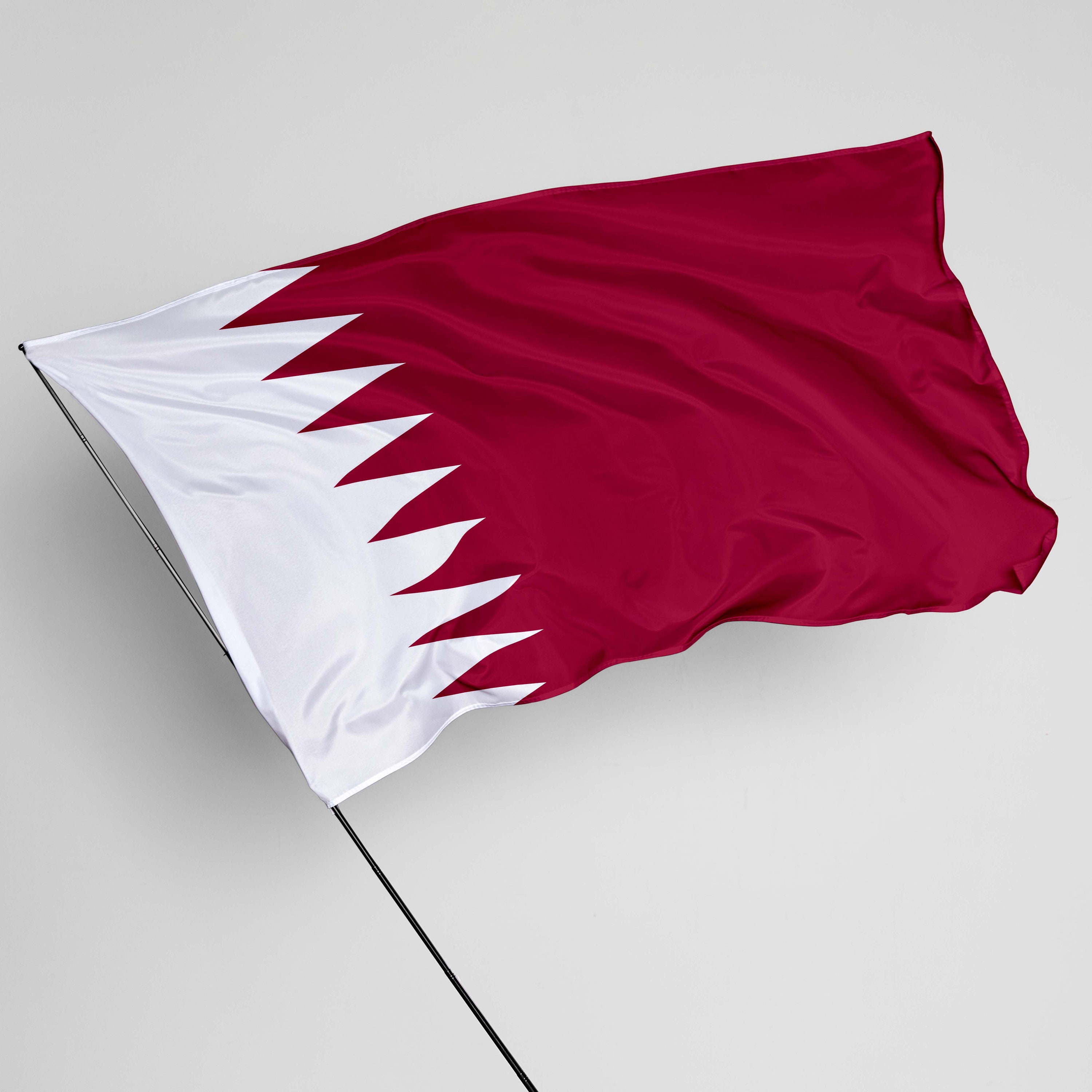 Table Flag of Qatar Qatar National Flag Protective Face - Etsy