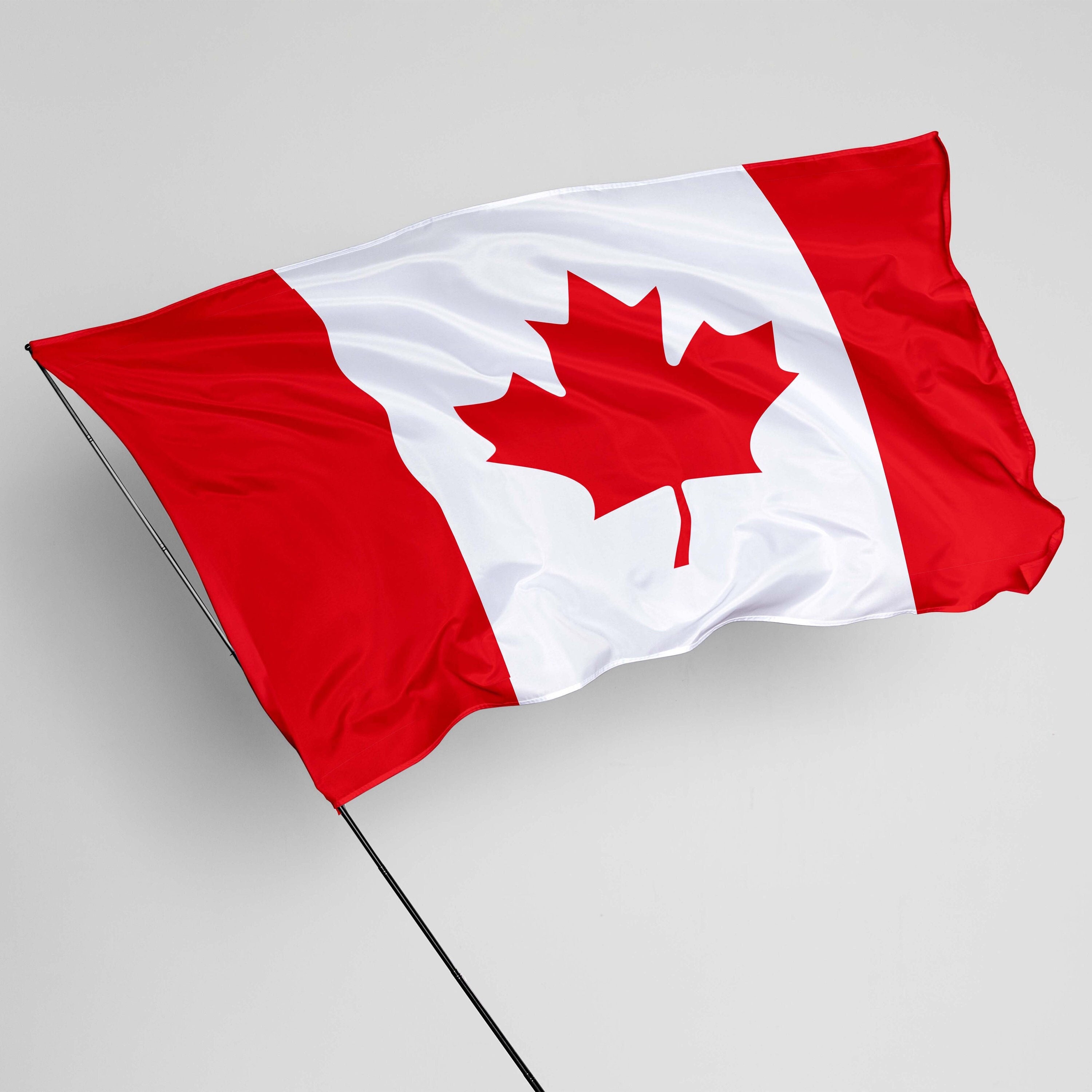 Canadian Flag Waving Drawing