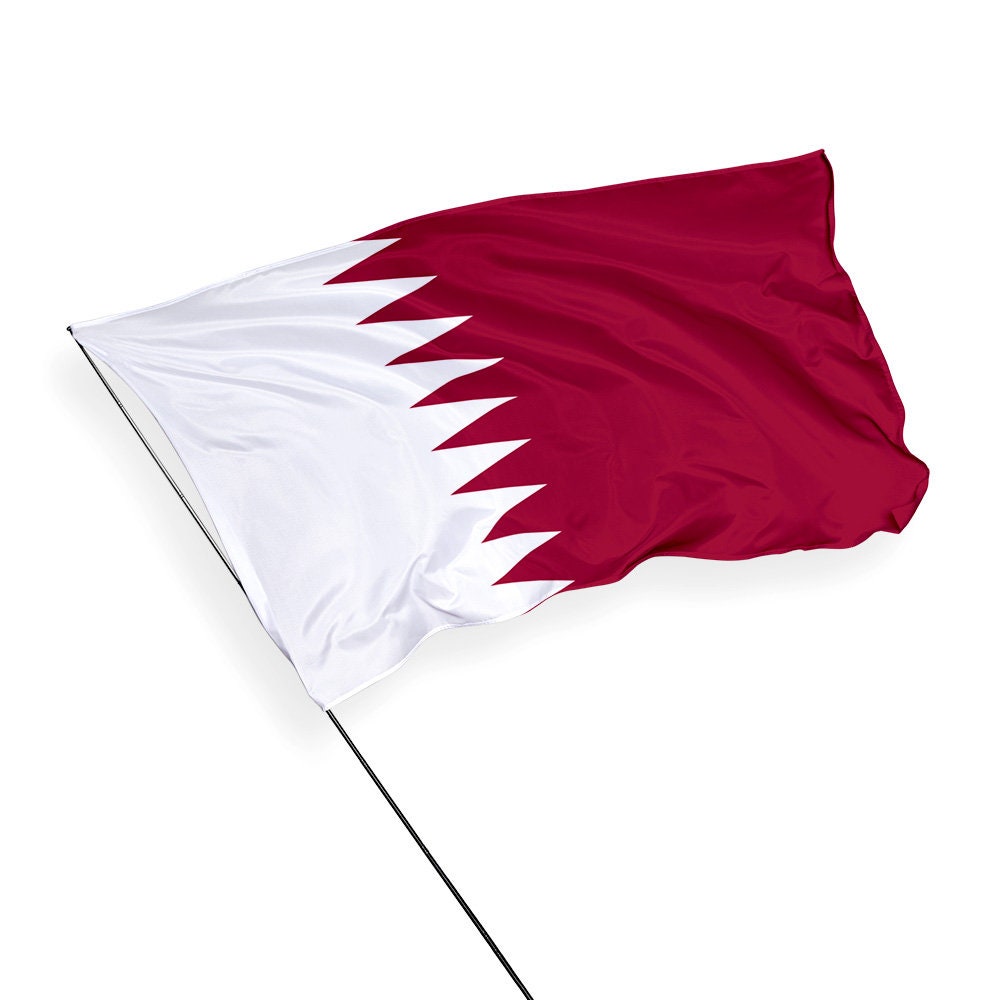 National Flags of Asia: Qatar, OAE, Oman, Yemen, Kuwait, Iran, Bahrain ...