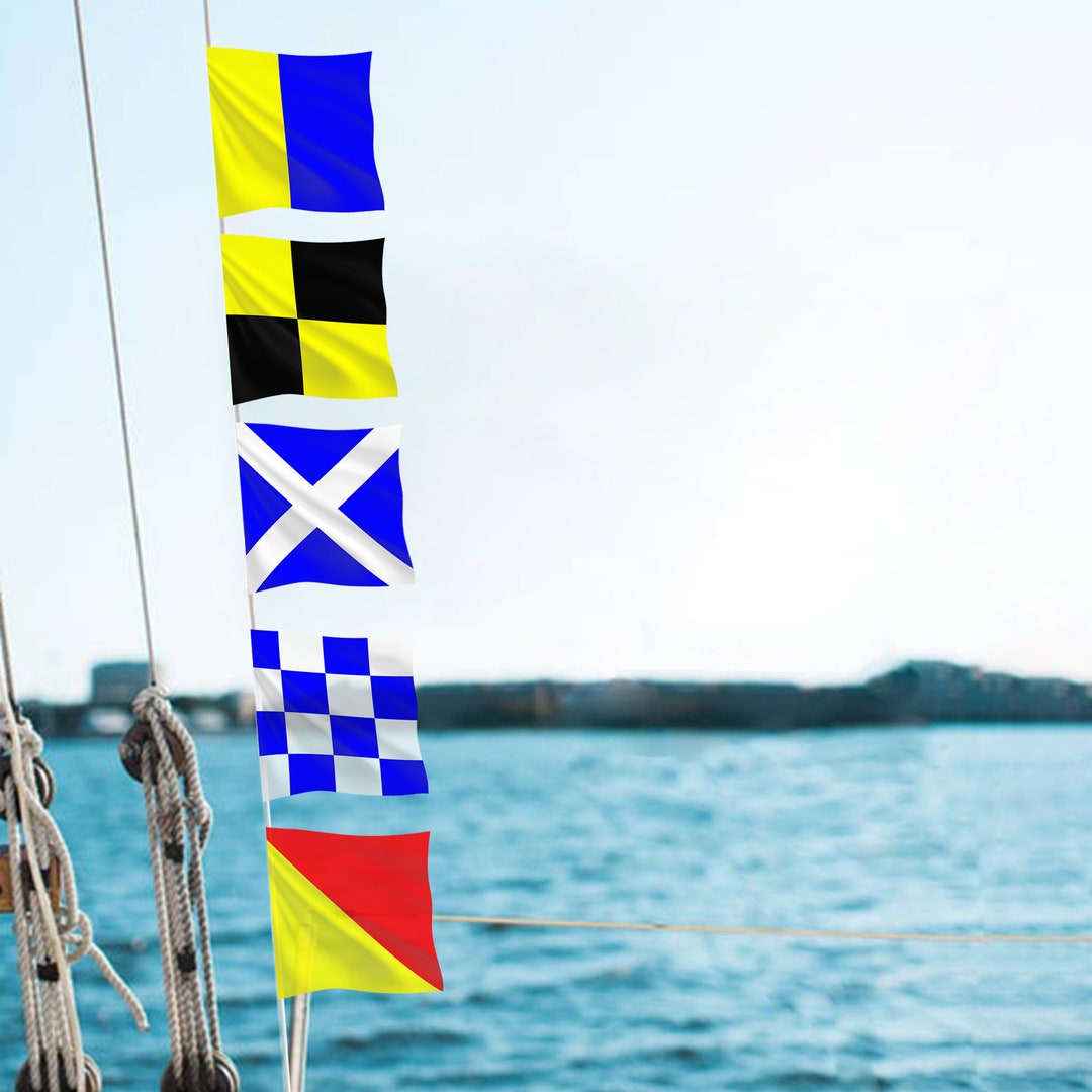 Nautical Letters K - O, Maritime Flags for Boating and Sailing ...