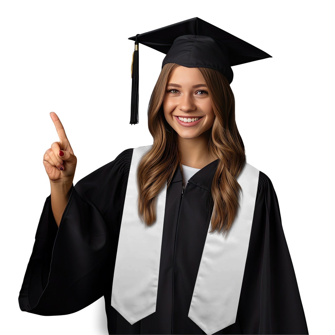 Custom BLANK Graduation Stole, Personalised Flag Sash, College and High ...