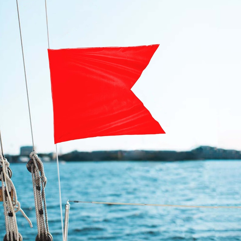Nautical Letters A - E, Maritime Flags for Boating and Sailing ...