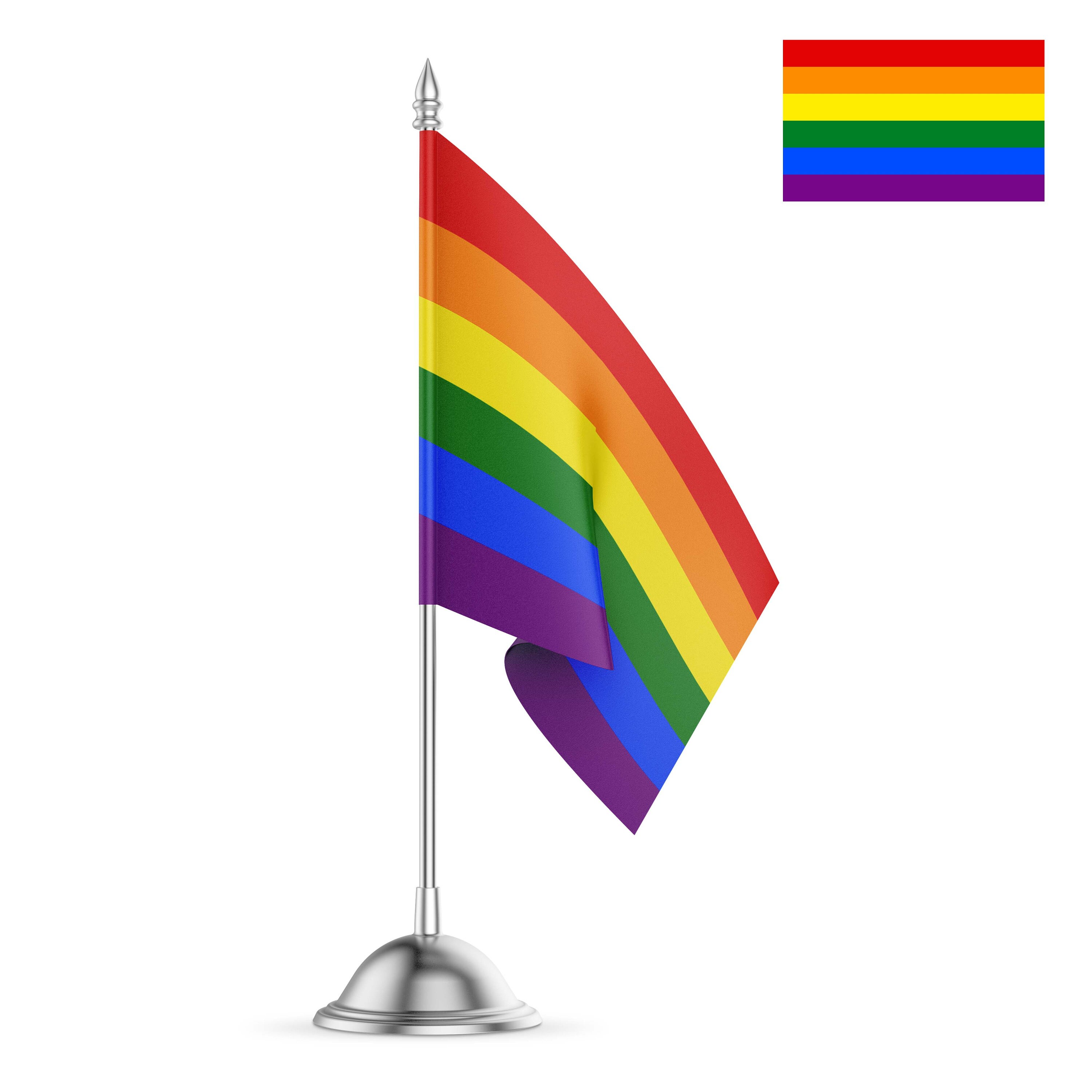 LGBTQ Pride Flag Rainbow Flag LGBTQ Table Flag - Etsy