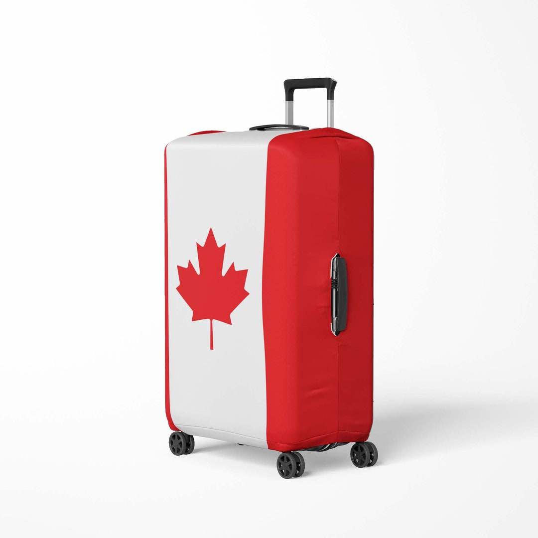 Protective Luggage Cover Flag of Canada and Province Quebec | Suitcase ...