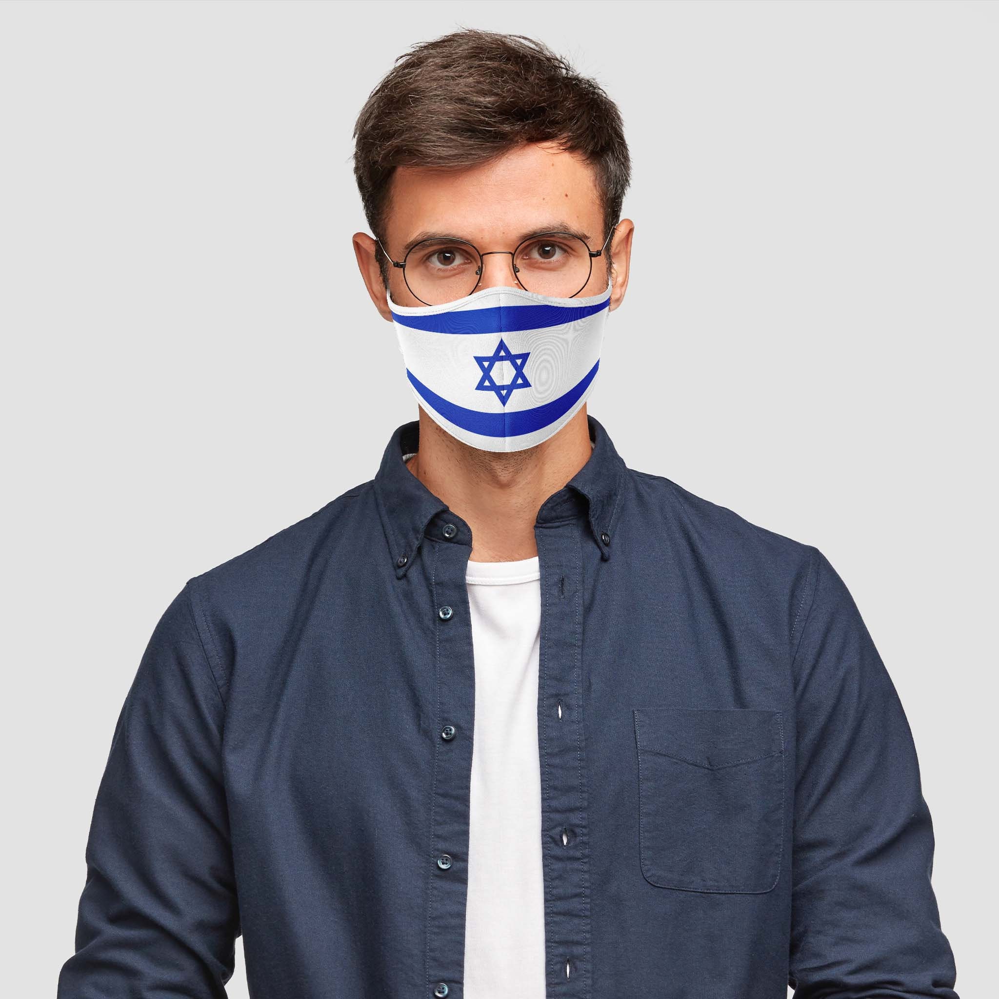 Flag of Israel Israel National Flag Table Flag Protective Face Mask ...