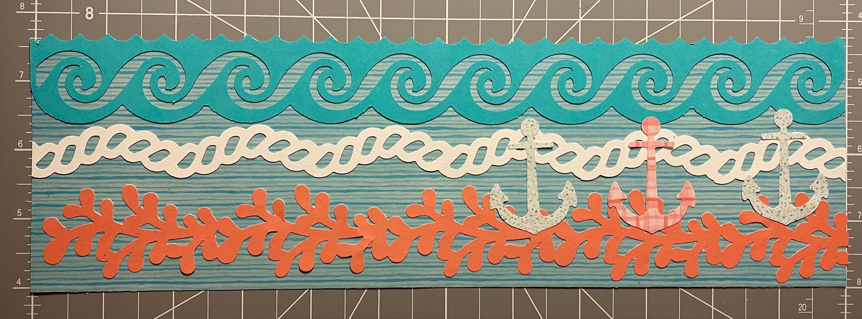 Anchors, Coral, and Rope Ocean Border - Etsy