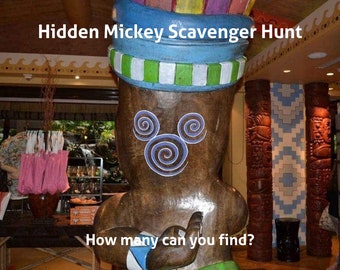 Hidden Mickey Scavenger Hunt - Etsy