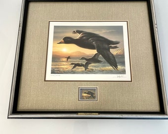 Framed Duck Stamp Print - Etsy