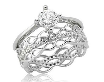 Double Infinity Ring | Etsy