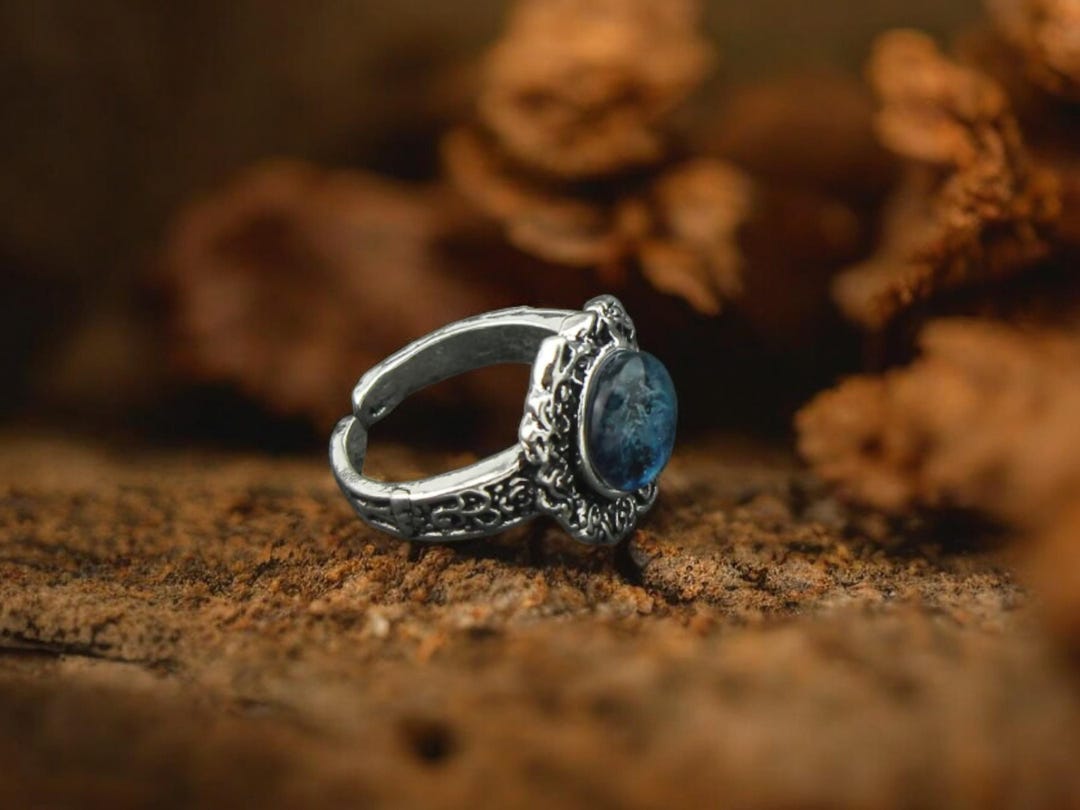 Elden Ring-inspired Dark Moon Ranni Ring Adjustable Vintage Cold Oath ...