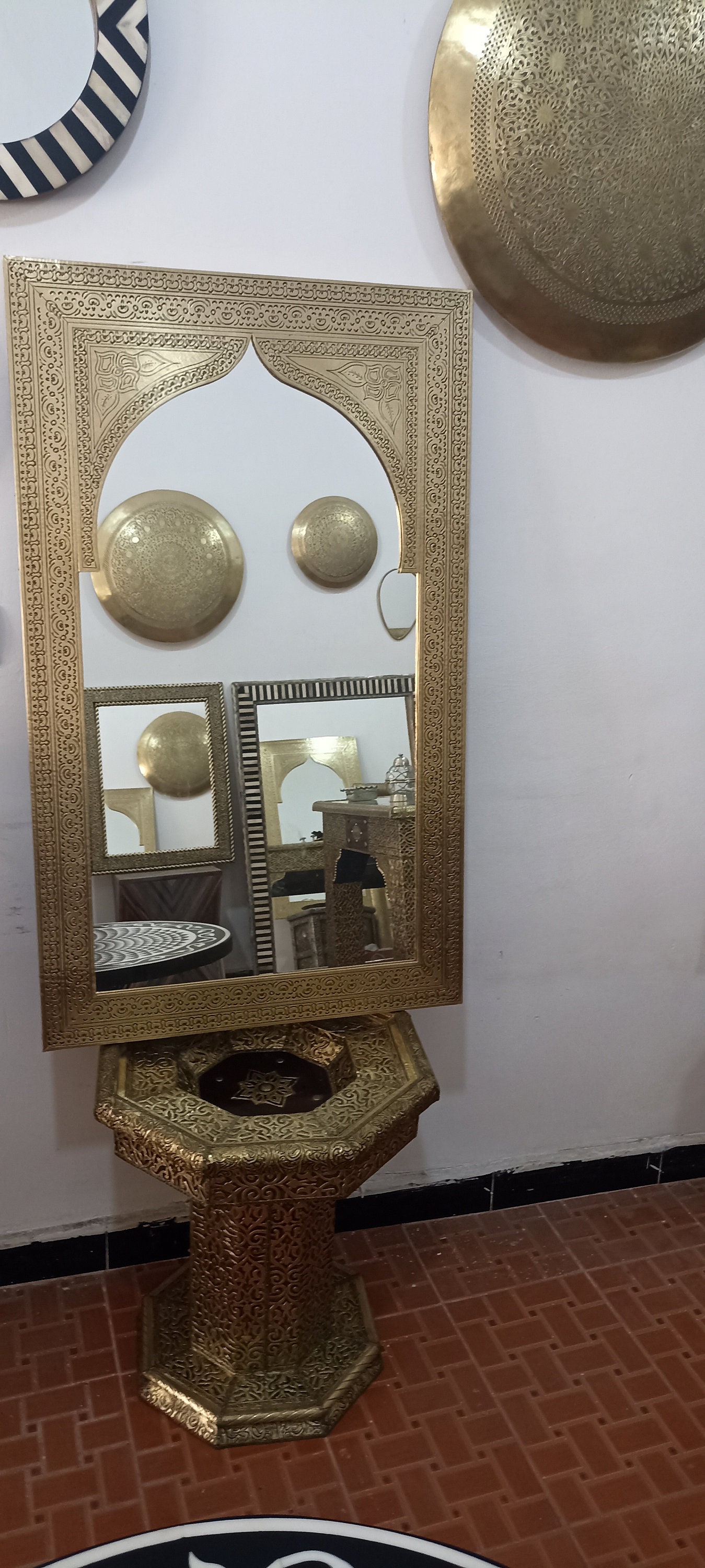 Moroccan Mirror,scrying Mirror, Extra Large Mirror, Floor Mirror, Wall Tall Mirror,full Length ...