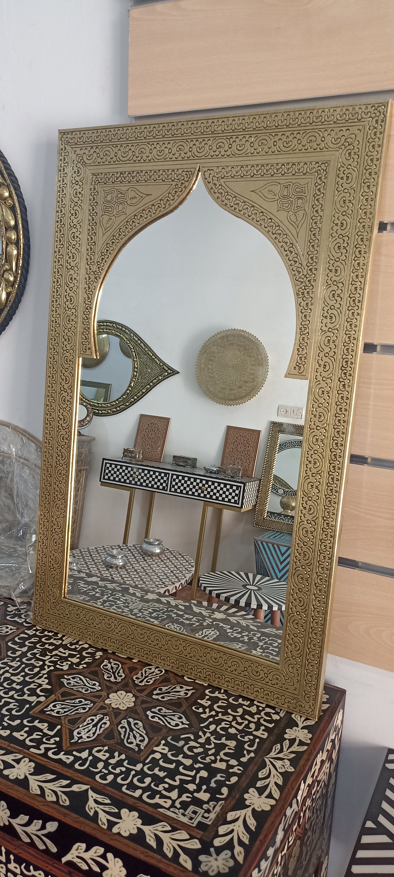 Moroccan Mirror,scrying Mirror, Extra Large Mirror, Floor Mirror, Wall Tall Mirror,full Length ...