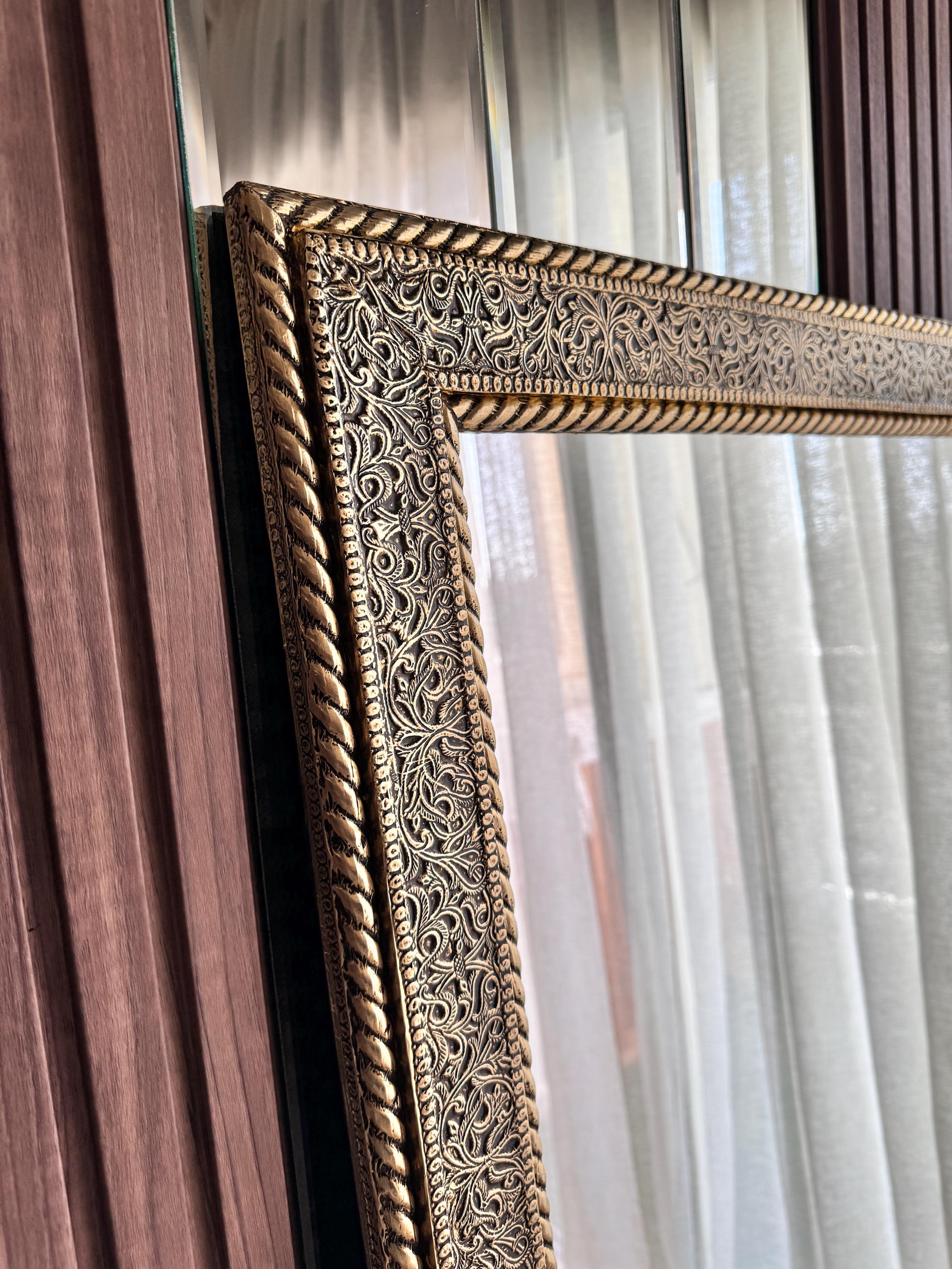 Full Length Mirror Frame Gold Floor Mirror Moroccan Frame Fireplace ...