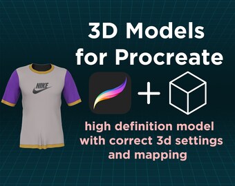 3d Model for Procreate | Etsy