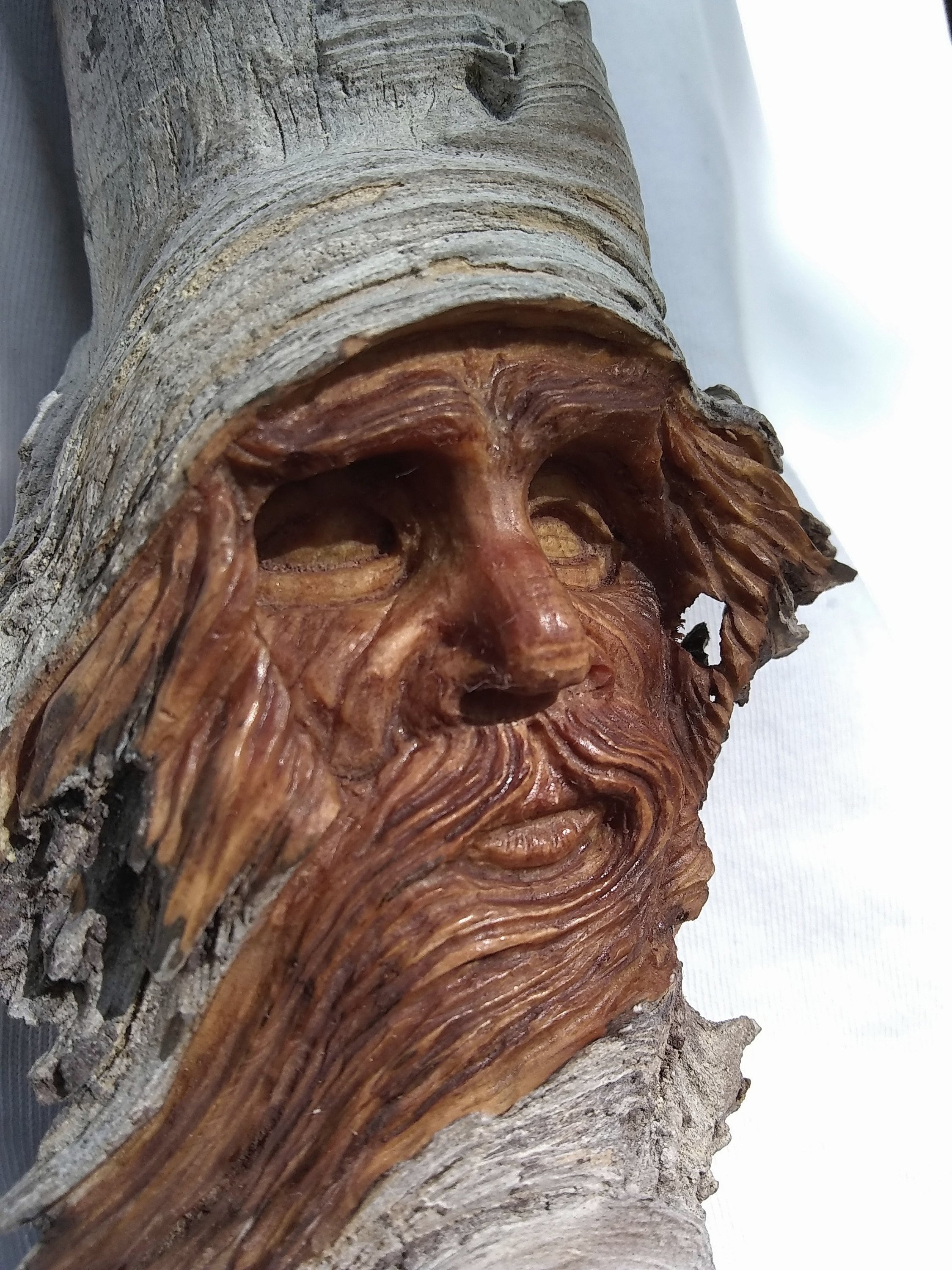 Tree Spirit Carving Wood Wall Art Wood Face Carving Tree - Etsy