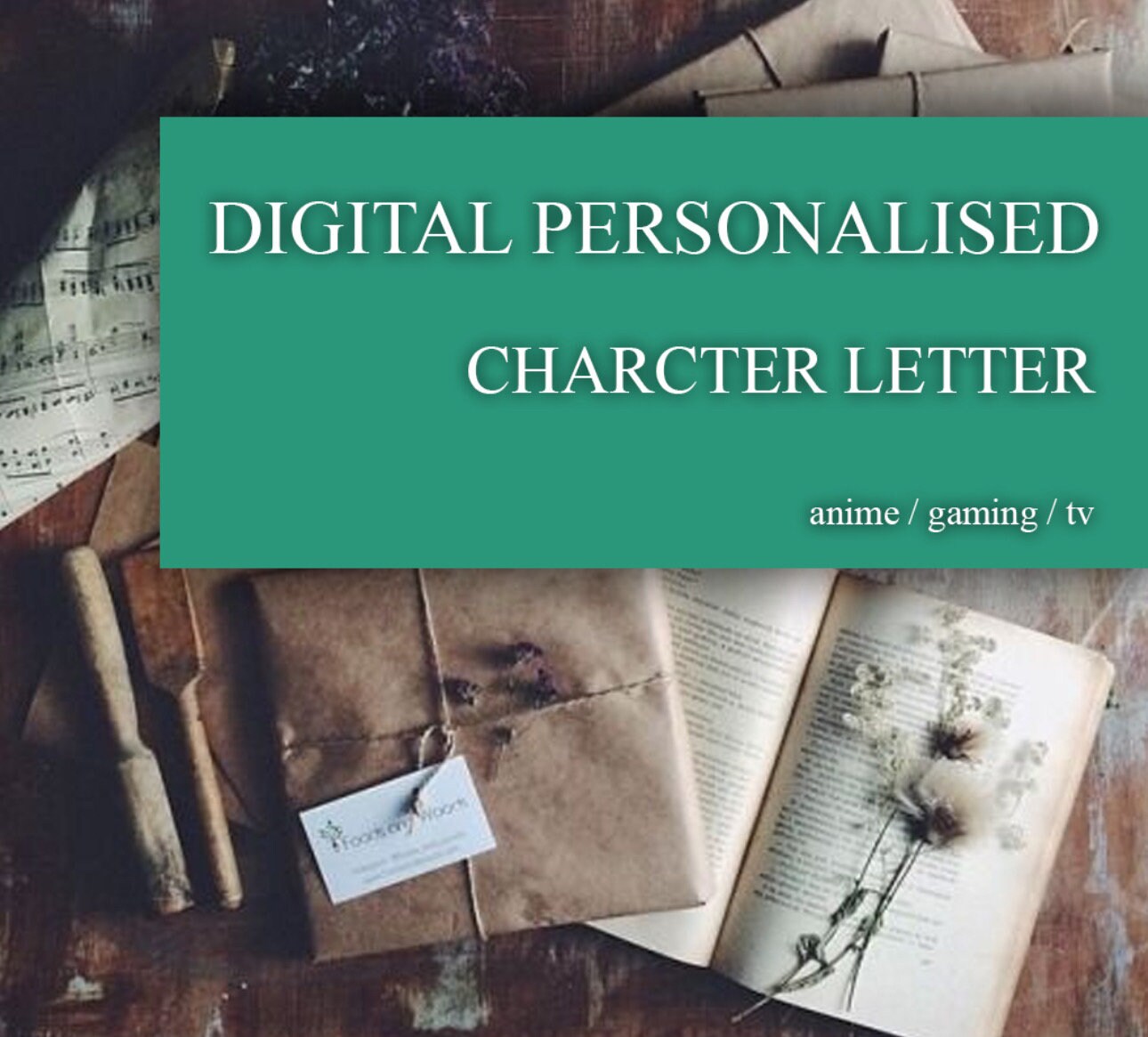 Digital Personalised Character Letter - Etsy