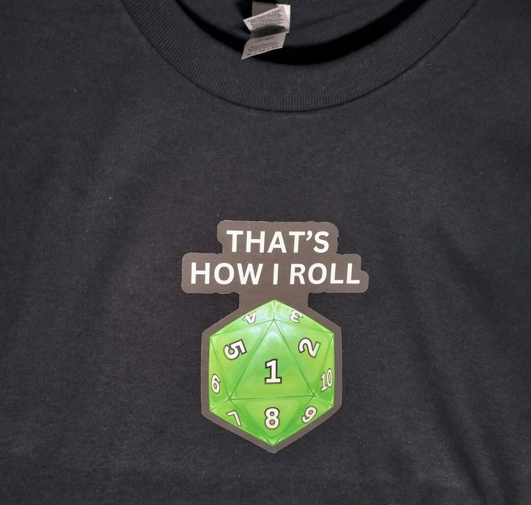 D20 Dice T-shirts "that's How I Roll" Nerdy Apparel. Baldur's Gate ...